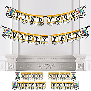 Big Dot of Happiness Set the Pace - Running - Track, Cross Country or Marathon Party Bunting Banner - Party Decorations - Find Your Happy Pace