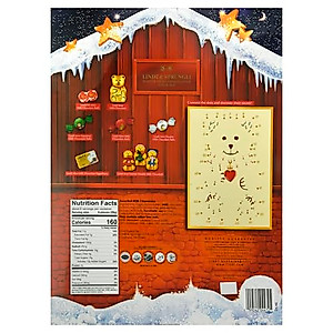 Lindt Holiday Chocolate Teddy Bear Advent Calendar, 6.1 oz. (2021)