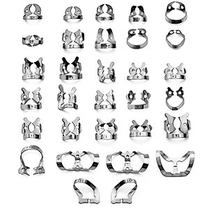 SURGICAL ONLINE Endodontic Rubber Dam Clamp Kit - Professional Grade Dental Clamps, Multipack for Dental Procedures