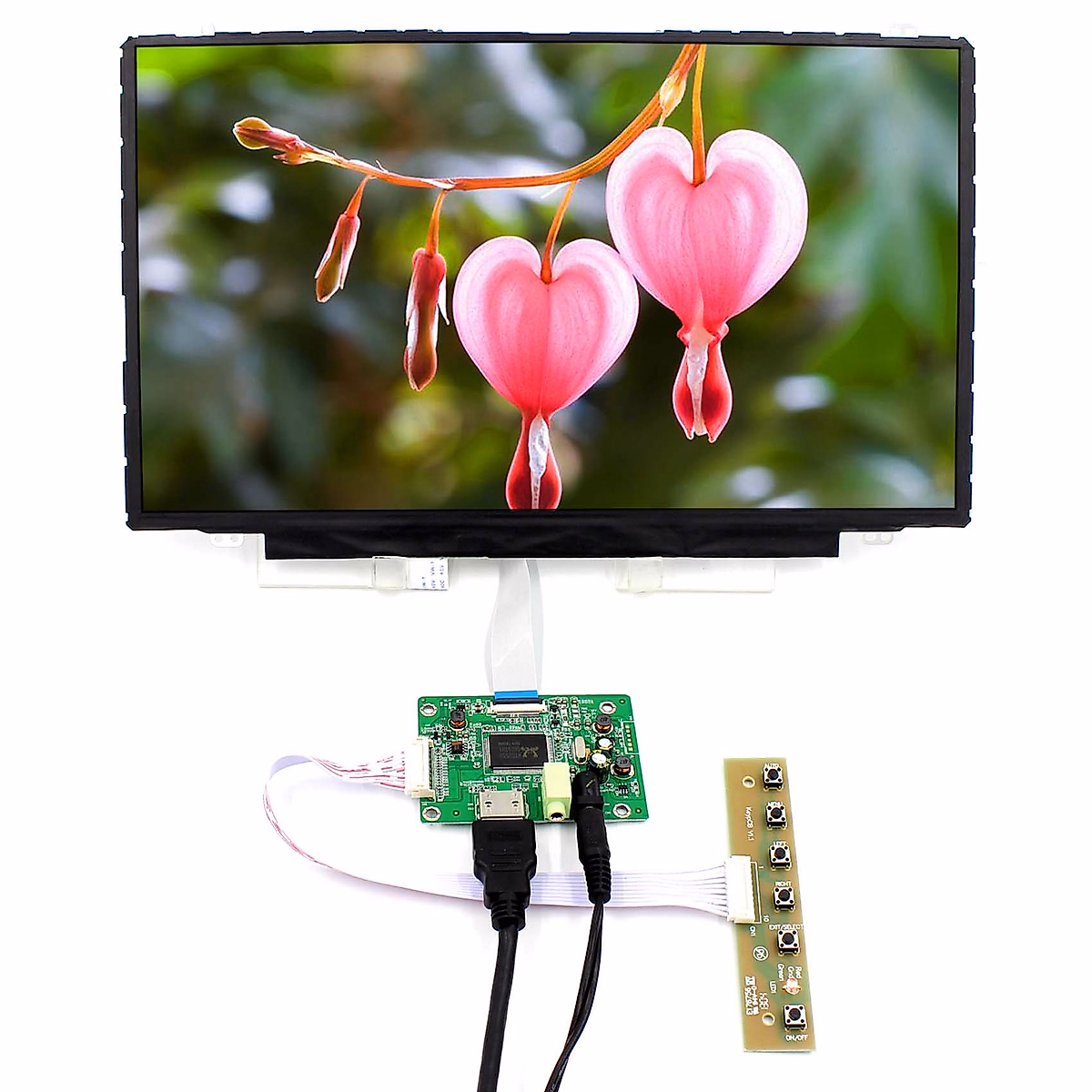 VSDISPLAY 14" 14 inch 1920x1080 FHD NV140FHM-N44 eDP IPS LCD Screen with HD-MI Controller Driver Board 30pin