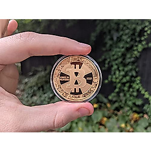 2021 Holographic Commemorative Bitcoin, 39 mm