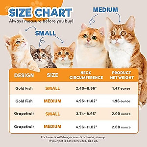 Cat Cone, Adjustable Cat Recovery Collar, Extra Soft Cat E Collar with Drawstrings, Prevent Licking and Scratching (Grapefruit, Medium)