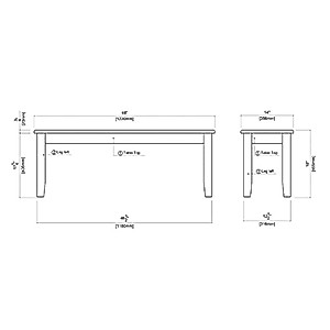Boraam Bloomington Bench, Black/Cherry