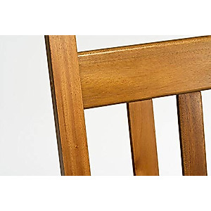 Woodlawn&Home Mission Style Rocking Chair, Natural Hardwood 100040,