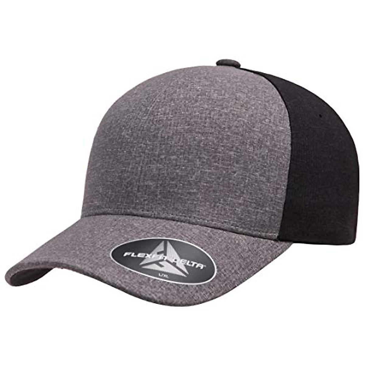 Flexfit Men's one_size Delta Seamless Carbon Cap 2-Tone, Melange Blue/Melange Charcoal, Small-Medium