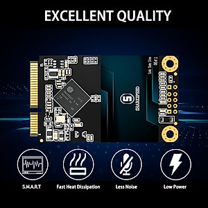 mSATA SSD 1TB SHARKSPEED SATA 3 6Gb/s 3D NAND Mini Internal Solid State Drive for Laptop PC Desktop (mSATA, 1TB)