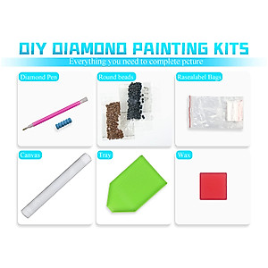 Inspirational Diamond Painting Kits for Adults - 5D Diamond Art Kits for Adults Kids Beginner, DIY Full Drill Diamond Dots Paintings with Diamonds Picture Gem Art Crafts for Adult Decor 12x16inch