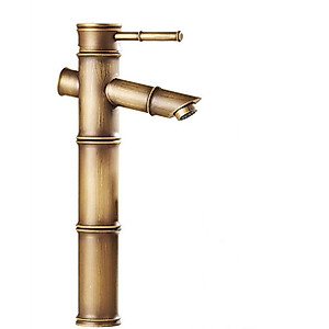 Antique Bathroom Sink Faucet Single Handle One Hole Mixer Tap Bath Lavatory Basin Brass Faucets