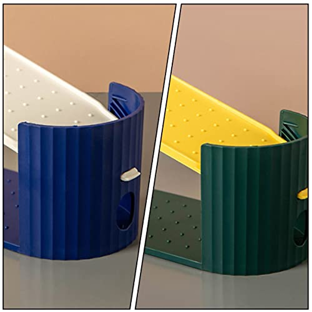 Veemoon 4pcs Organizers Footewear Deck Saver Holders Use Organizer Organizer, Slipper Stacker Clo Detachable Rack Organization Holder- Layer Sneakers Household Holding Slots Adjustable