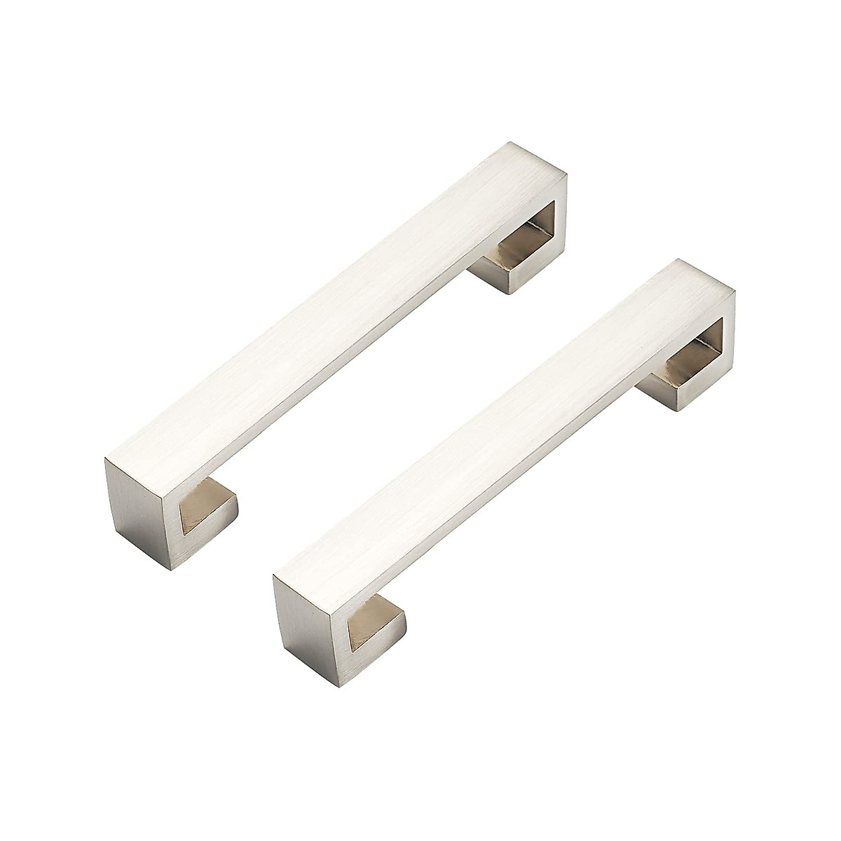 HandleMax 5" Modern Satin Nickel Kitchen Cabinet Drawer Handle Pull Hardware, 96mm (3-3/4") Hole Center, 19SN96, 15 Pack