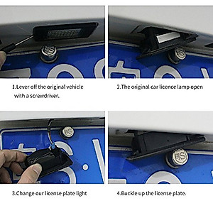 Rui Xin 213 2PCS White LED light Error Free Number License Plate Lights Car Number Lamp For Volvo S80 XC90 S40 V60 XC60 S60 V70 C70 Lamp Bulb Kit