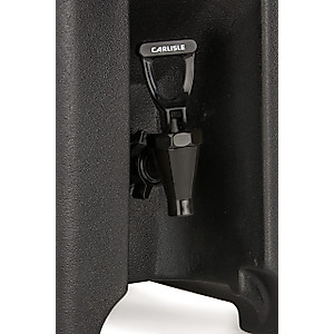 CFS Cateraide Insulated Beverage Server with Spigot for Dispensing Hot and Cold Drink Beverages, Plastic, 5 Gallons, Black