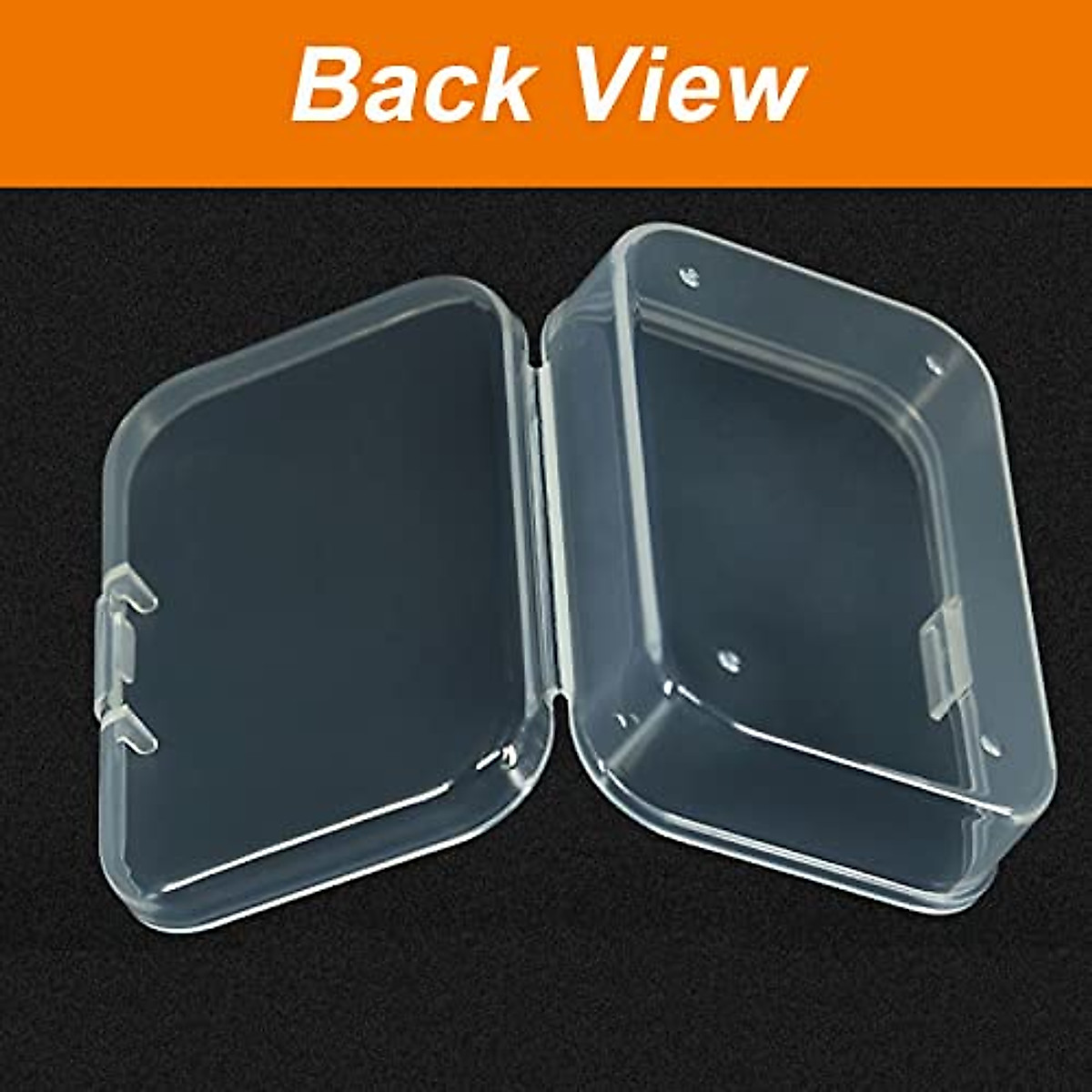 Wotermly 20 Packs Small Mini Clear Plastic Beads Storage Containers Box with Hinged Lid for Storage of Tiny Items, Crafts, Jewelry, Hardware,Earplugs,Pills and More Small Items