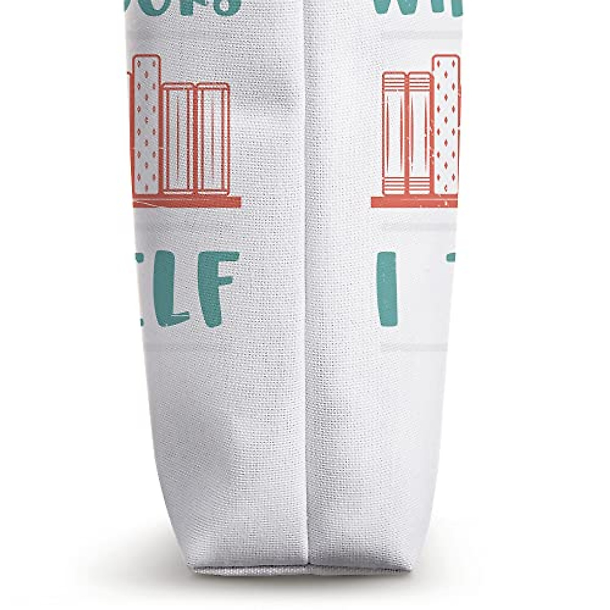 When i think about books i touch my Shelf Reading Bookworm Tote Bag