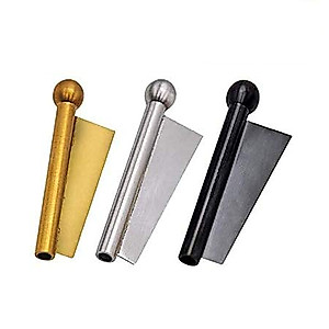 uniquetj Nasal Vacuum Style, Sniffer Snorter Straw, Pure Stainless Steel Bullet Snuff Bottle, 3-Pack Black