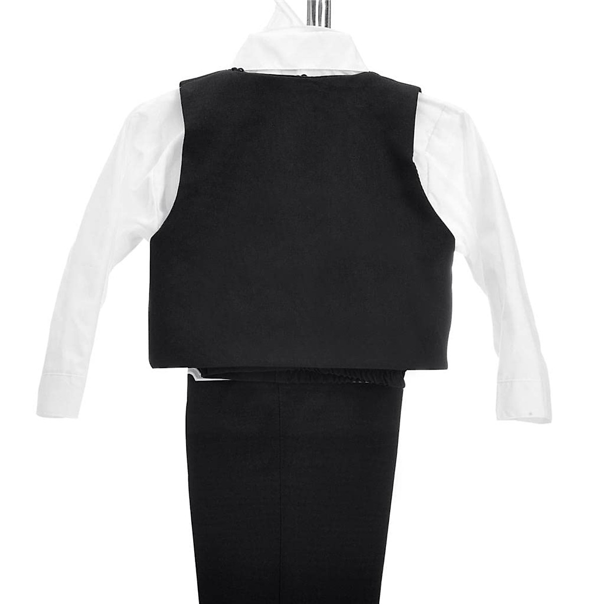 Dressy Daisy Baby Boy' 5 Pcs Set Formal Tuxedo Suits No Tail Wedding Christening Outfits Size 18 Months Black, 057