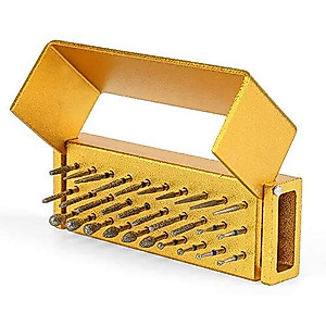 High Speed Diamond Bur Set with Aluminium Alloy Shelf