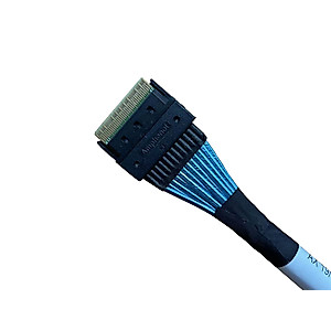 DiliVing 𝐃𝐢𝐋𝐢𝐧𝐤𝐞𝐫 𝐒𝐥𝐢𝐦𝐒𝐀𝐒 8X to 2*𝐌𝐢𝐧𝐢𝐒𝐀𝐒 𝐇𝐃 4X,𝐒𝐅𝐅-𝟖𝟔𝟓𝟒 74Pin to 2*𝐒𝐅𝐅-𝟖𝟔𝟒𝟑 36Pin Cable 80cm(Broadcom MPN 05-60003-00)