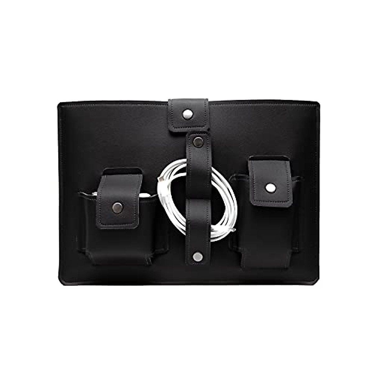 Handmade MacBook Bag for 13" 15" 16" MacBook Pro/Air, Laptop Organizer with Mouse & Charger Pockets