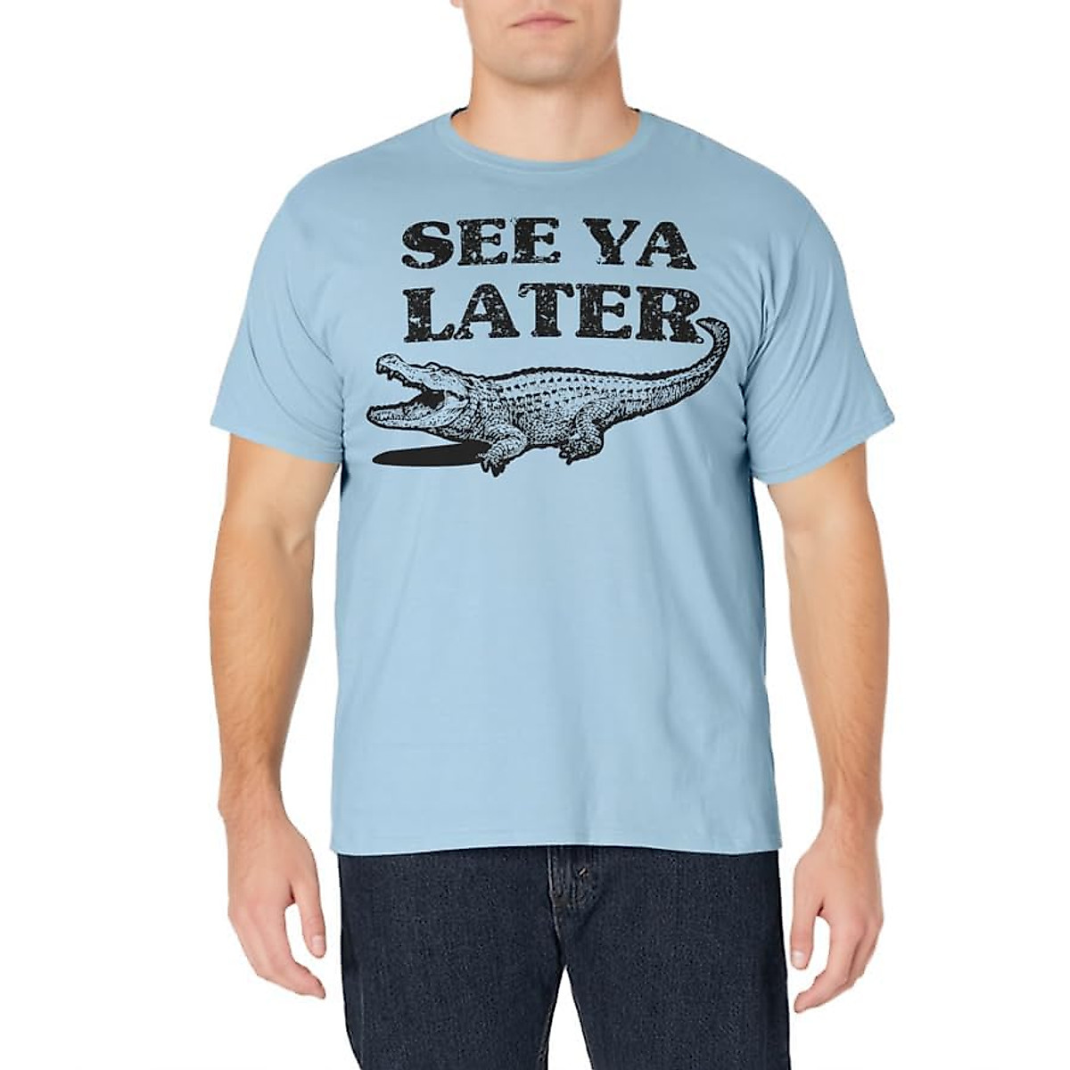 See Ya Later Alligator Funny Animal Pun design Crocodile T-Shirt