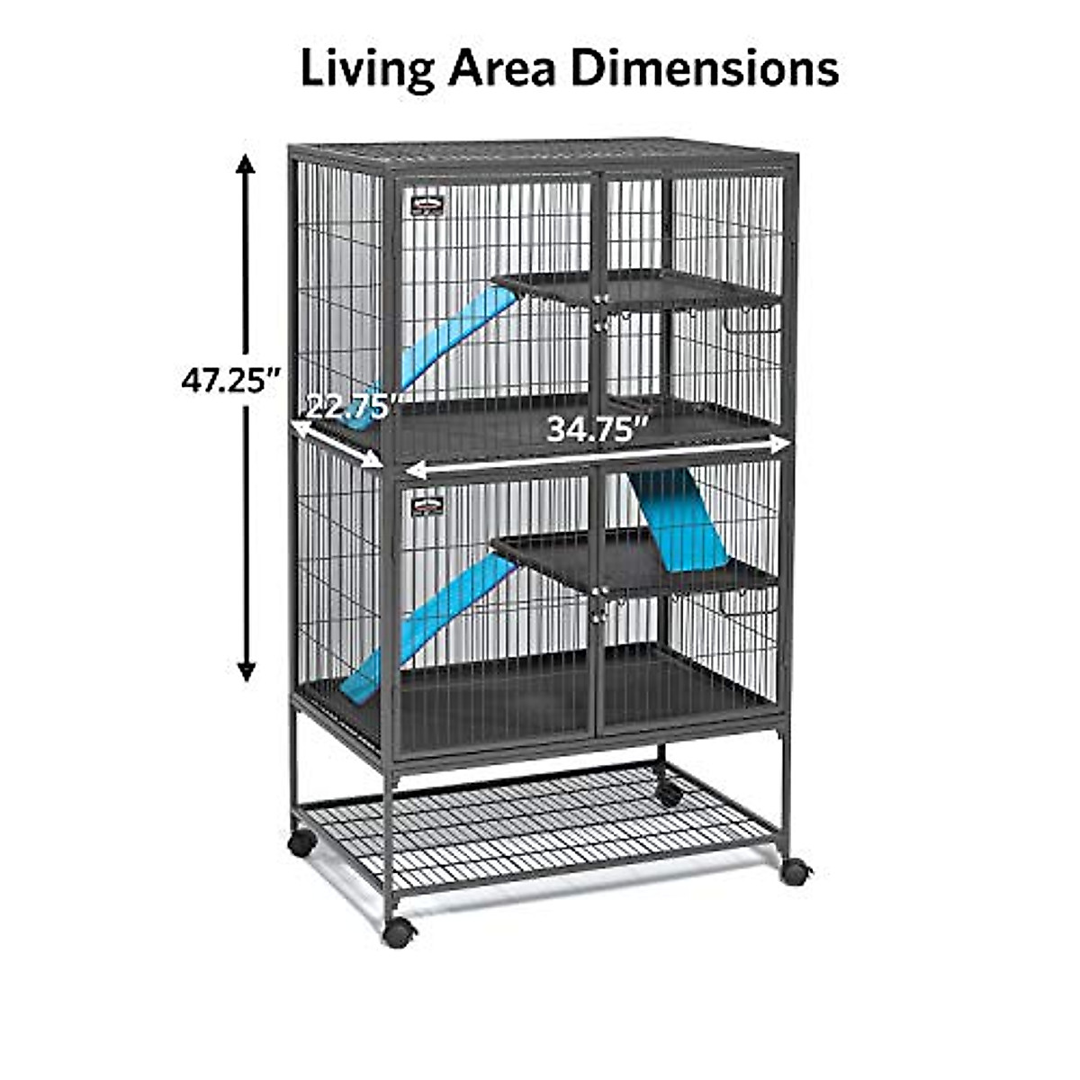 MidWest Homes for Pets 182 Ferret Nation Double Story Unit, 1-Year Manufacturer Warranty