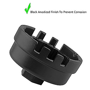 Moker Oil Filter Wrench for Toyota Corolla/Prius 64mm 14 Flute Oil Filter Wrench Tool for Toyota/Lexus/Scion 1.8 Liter Engines,Fits Prius,Prius V,Corolla,Matrix,CT200h,iM,iQ,xD