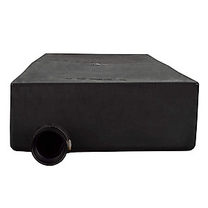 RecPro 42 Gallon RV Holding Tank 66" x 21" x 9" | Black Waste Water | 366H | Includes Universal Installation Fittings Kit | Made in America