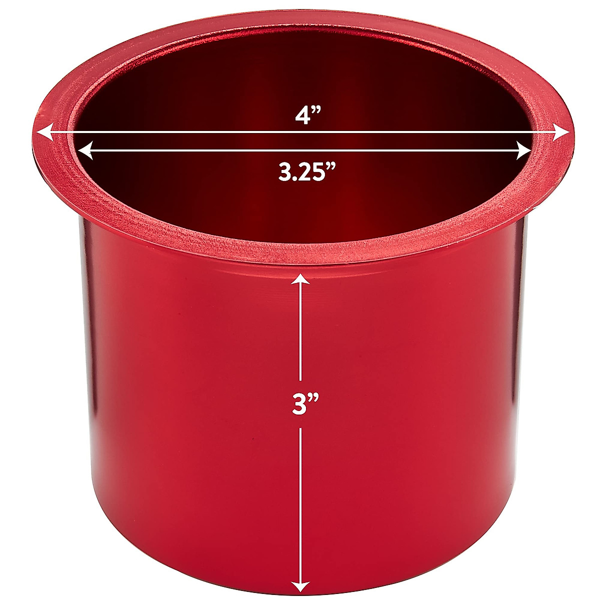 Lot of 10 Vivid Red Aluminum Cup Holders by Brybelly