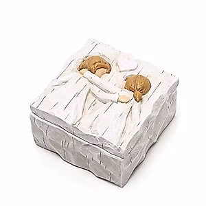 Hodao Friendship jewelry Keepsake Box Sculpted Hand-Painted Keepsake Box Anniversary, Housewarming Gifts Jewelry Box Key, Jewelry home decorative box decorative boxes for home décor Friendship gifts