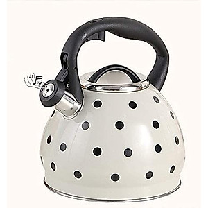 Tea Kettle Stovetop Whistling Teapot Stainless Steel Whistling Kettle 3L Whistling Teapot Water Kettle Boiling Kettle With Heat Insulating Handle Whistle Kettle Stove Top Kettle (Color : Red, Size :