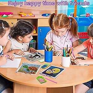 cupmod 6 Pieces 5D Diamond Painting Kit for Kids, Full Drill Diamond Painting Kits for Beginners DIY Diamond Art Craft Set for Home Wall Decor 6x6 inch