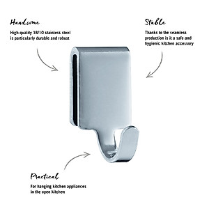 Rösle Stainless Steel Open Kitchen Collection, Hook (2-Pack)