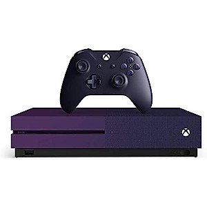 Microsoft Xbox One S 1TB Console - Fortnite Gradient Purple Special Edition Console (Game not included) (Renewed)