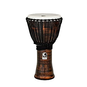 Toca TF2DJ-12SC Freestyle II Rope Tuned 12-Inch Djembe - Copper Spun Finish