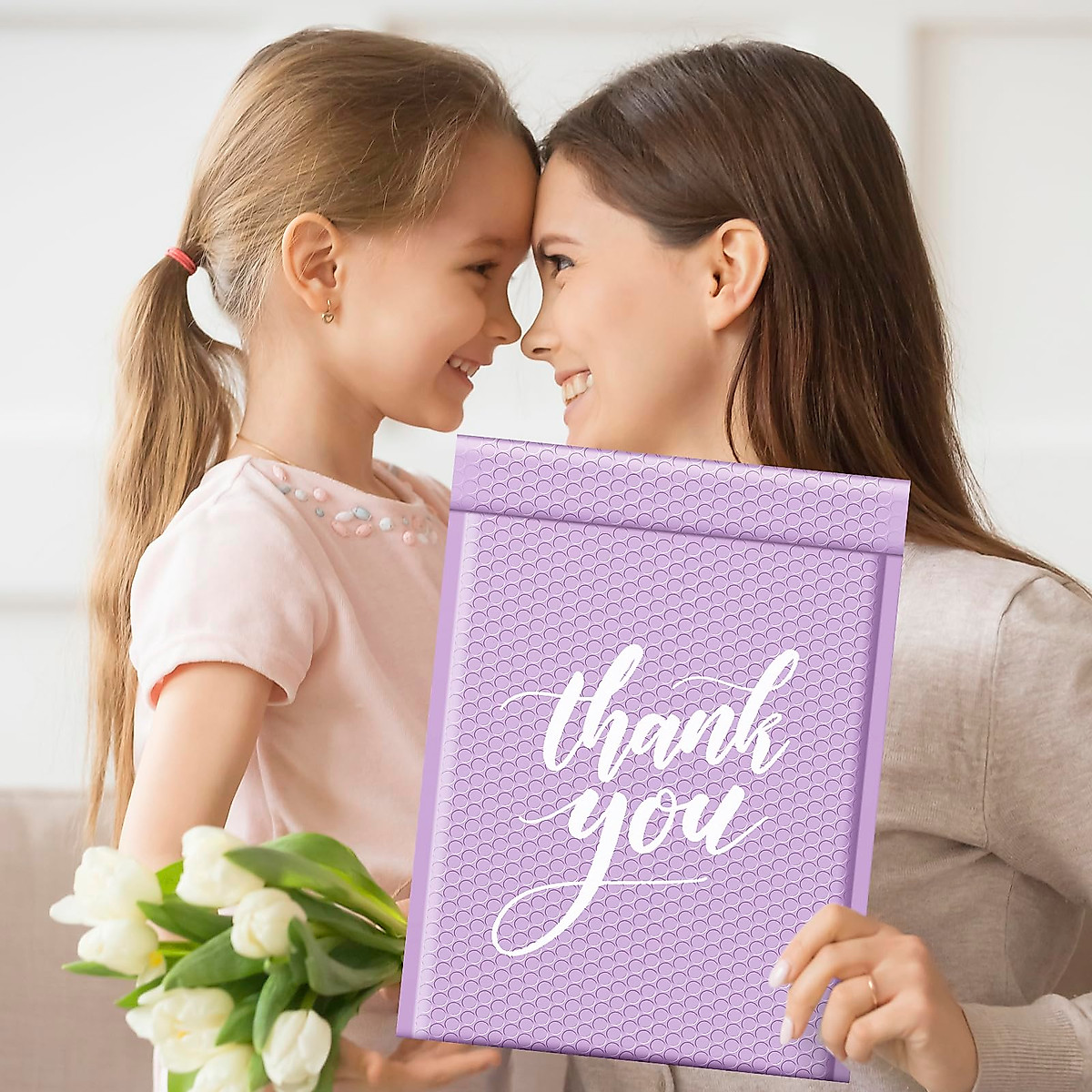 Fuxury Large Bubble Mailers 10.5x16" 40 Pack Self Seal Padded Envelopes Waterproof Mailing Envelopes Bubble Padded Cushioning Padded Mailers for Packaging, Small Business #5 Lavender