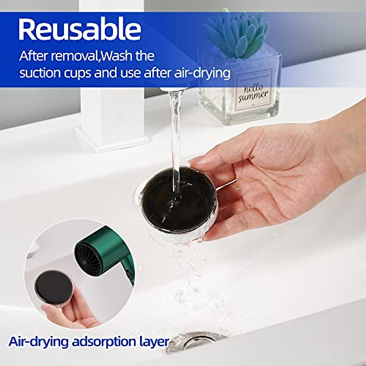 KUMBAZZ 4-Pack Suction Cup Hooks for Shower ,Bath Robe Hook Holder for Bathrooms,Removable Bathroom Shower Hook Suction Towel Hook,Bath Robe