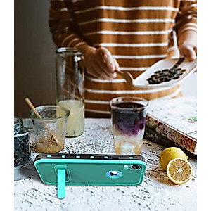 Diverbox for iPhone Xr Case Waterproof,Shockproof Dustproof IP68 Full-Body Sturdy with Kickstand Case Built-in Screen Protector,Underwater Full Sealed Cover Protective for iPhone Xr (Teal)