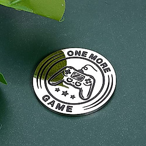 Valentines Day Gifts for Him Her Kids Boyfriend Gaming Flip Coin for Teens Boy Girl Gamer Husband Men Game Lover Christmas Stocking Stuffer 16 Birthday Decision Maker Coin One More Game Toys Gag Ideas