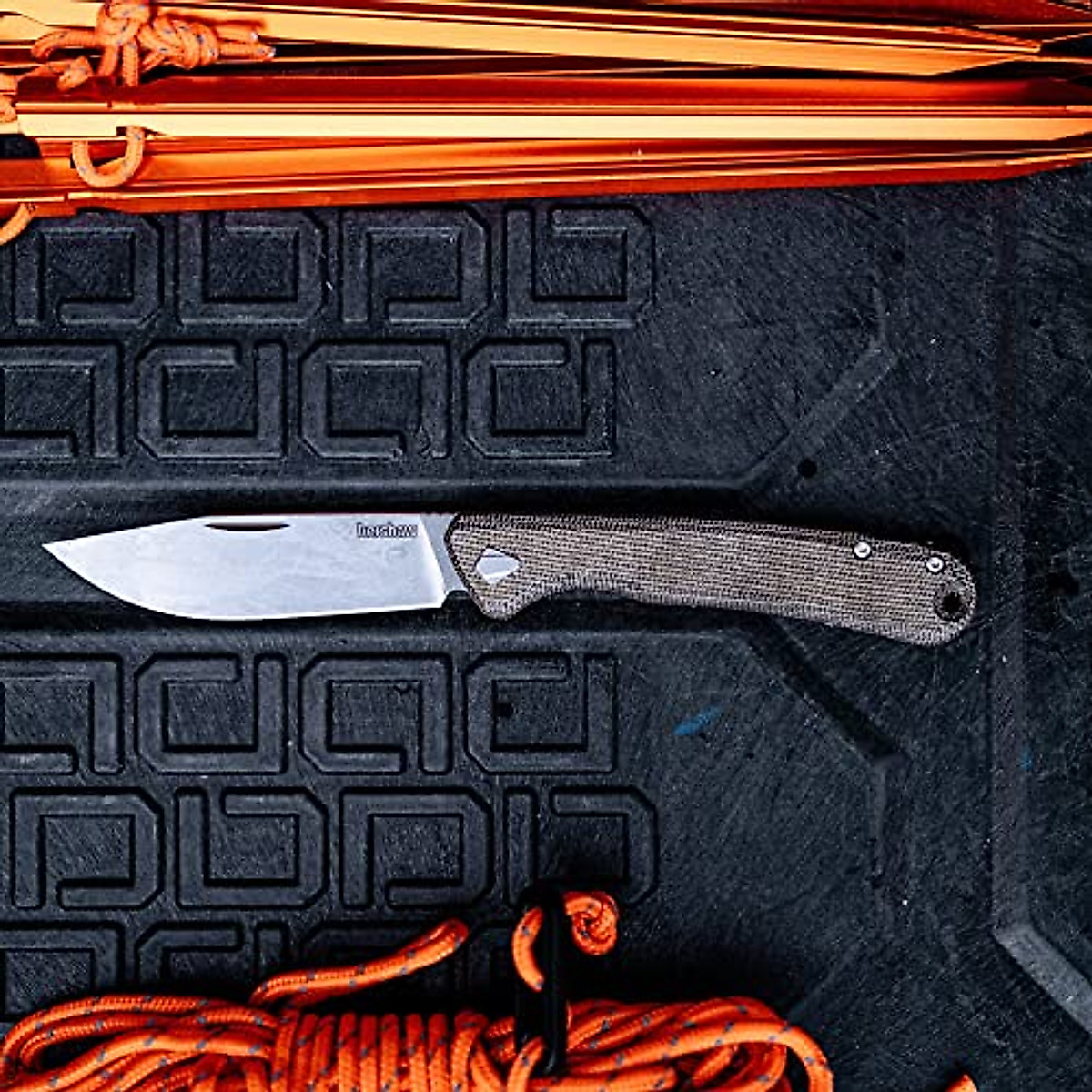 Kershaw Federalist Folding Pocket Knife, Manual Folder with Nail Nick, 3.25 inch CPM 154 Stainless Steel Blade, Made in the USA,Green