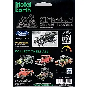 Fascinations Metal Earth 1908 Ford Model T Dark Green 3D Metal Model Kit