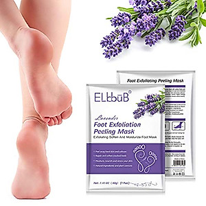 Foot Peel Mask -(3PACK) Exfoliating Foot Peel Mask, Peel Away Calluses & Dead Skin, Baby Soft Smooth Touch Feet-Men Women (lavender)