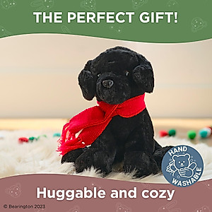 Bearington Cole The Black Labrador Puppy, Black Lab Stuffed Animal, 7.5 Inch Dog Plush, Black Stuffed Dog, Ideal Christmas Stuffed Dog Gift for Toddlers, Kids & Teens