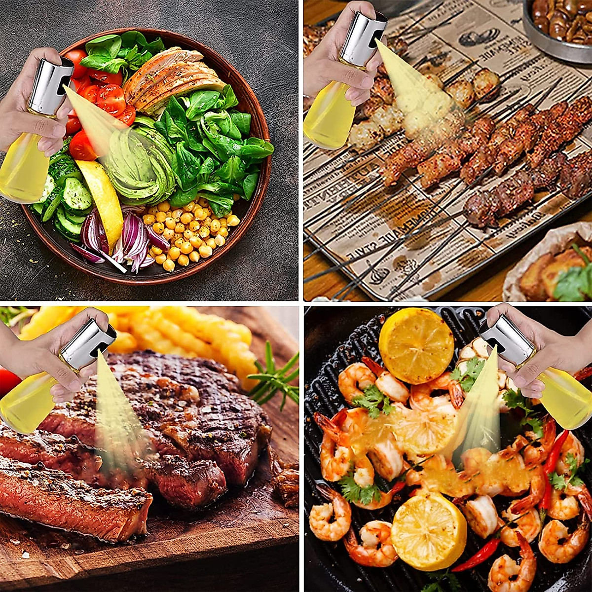 Oil Sprayer for Cooking, Olive Air Fryers, Sprayer, Spray For Salads, Barbecues, Kitchen Baking