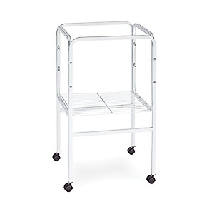 Prevue Pet Products SP445W Bird Cage Stand with Shelf, White