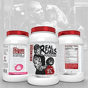 5% Nutrition Rich Piana Real Carbs + Protein | Clean Mass Gainer Protein Powder | Real Food Carbohydrate Fuel for Pre Workout/Post-Workout Recovery Meal | 3.3 lb, 22 Srvgs (Birthday Cake + Protein)