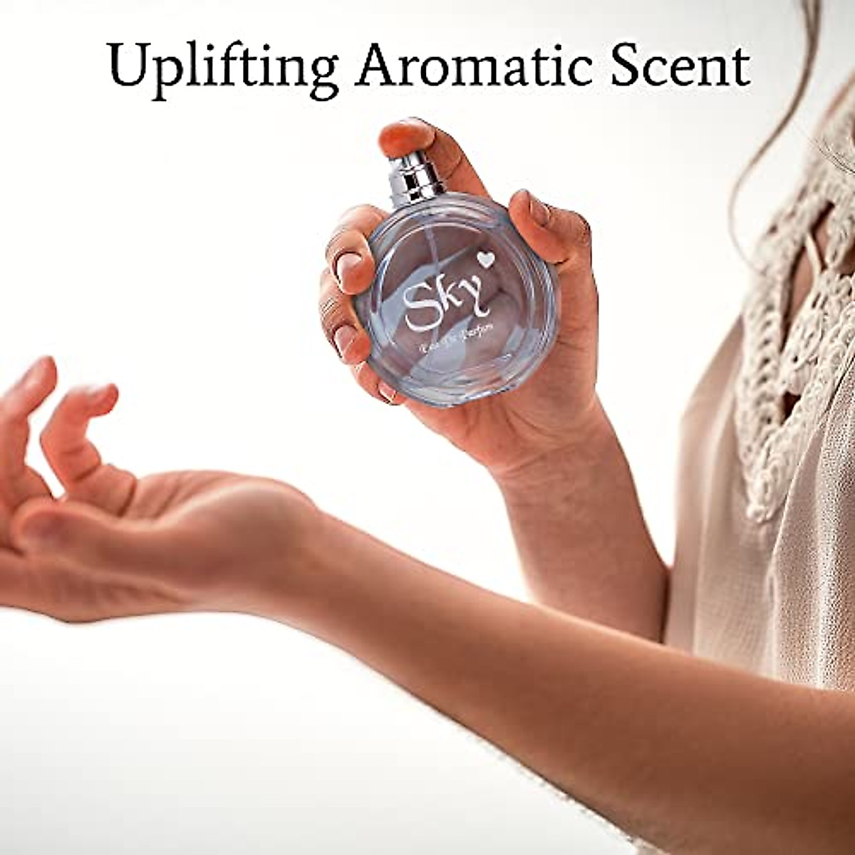 NovoGlow Sky for Women - 3.3 Fl Oz Eau De Parfum Spray - Long-Lasting Fruity Floral & Woody Scents Smell Sweet & Feminine All Day Includes Carrying Pouch Lovely Gift for Women on All Occasions