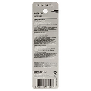 Rimmel London Scandaleyes Micro Eyeliner, Waterproof, Long-Wearing, Smudge-Proof, 001, Black, 0.04oz