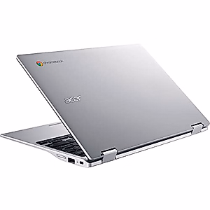 Acer Chromebook Spin 311 Convertible 2-in-1 Laptop, 11.6'' HD IPS Touch Screen, MediaTek MT8183C 8-Core Processor, 4GB RAM, 64GB eMMC, Webcam, 10-Hour Bettary, Chrome OS, Pure Silver/Saz USB Cable