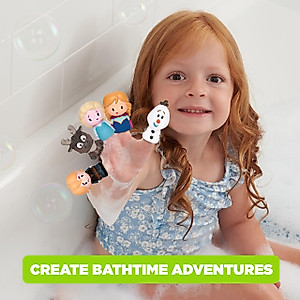 Disney Frozen Bath Finger Puppets, 10 Pc - Party Favors, Educational, Bath Toys, Story Time, Beach Toys, Playtime, Stocking Stuffer