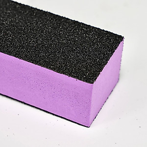 14 Pack Nail Buffer Block, Professional Manicure Tools, 100/180 Grit, Black Purple 3 Sides Nail Files Art Pedicure Manicure File